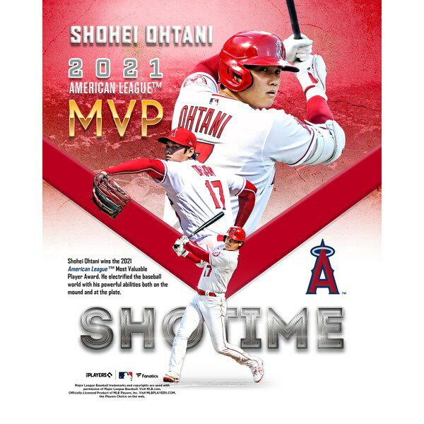 MLB 大谷翔平 エンゼルス ポスター Unsigned 2021 MVP受賞記念 最優秀選手 Collage Fanatics Branded | セレクション | MLB NBA NFL ...
