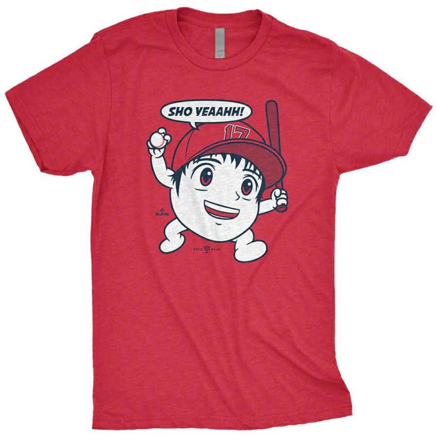 Mlb 大谷翔平 エンゼルス Tシャツ Sho Yeah T Shirt Rotowear レッド セレクション Mlb Nba Nfl プロ野球グッズ専門店 公式オンラインストア
